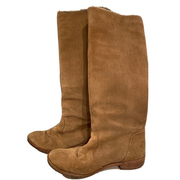 Anouk | Shoes | Anouk Womens Sz 9 Brown Suede Leather Slouch Riding ...